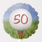 Golf Ball for 50th birthday Balloon | Zazzle