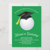 Golf Ball Graduation Party Invitation | Zazzle