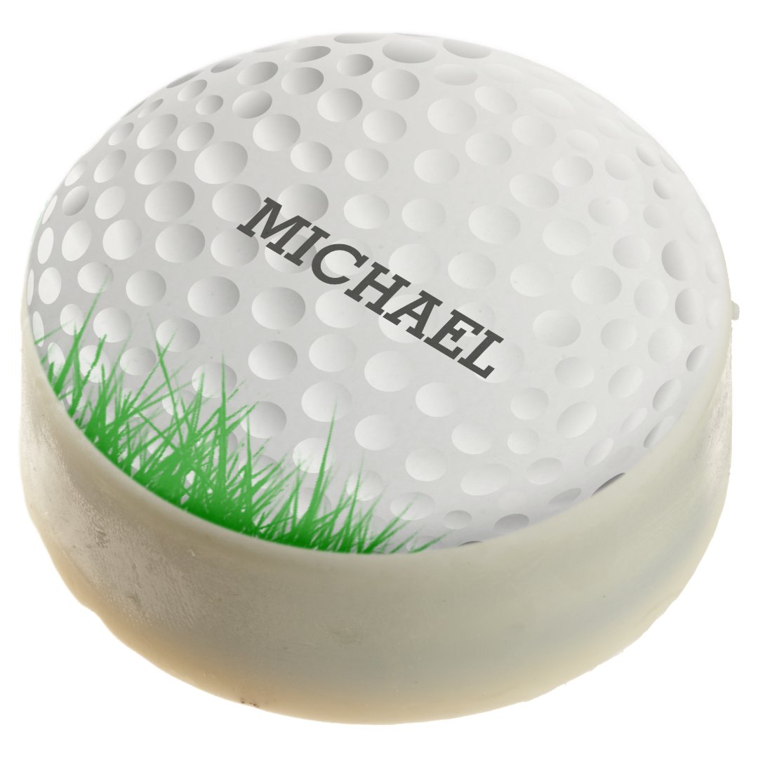 Golf ball in Grass Chocolate Covered Oreo | Zazzle