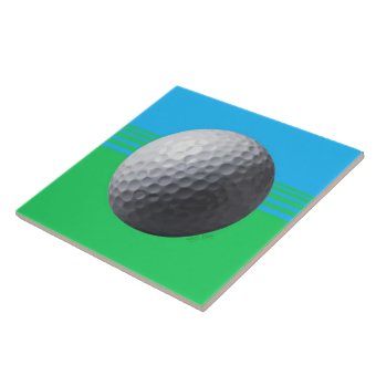 Golf Ball large tile | Zazzle