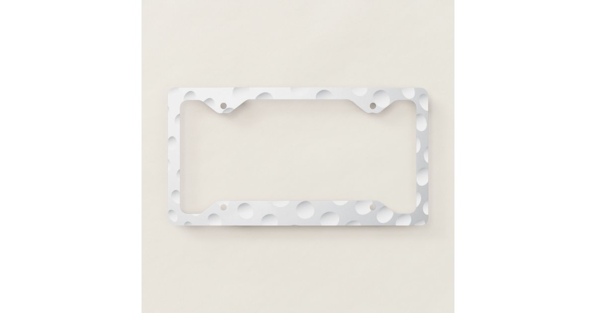 Golf Ball Licence Plate Frame | Zazzle