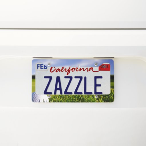 Golf Ball Licence Plate Frame Holder | Zazzle