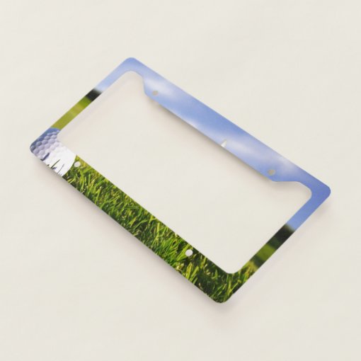 Golf Ball Licence Plate Frame Holder | Zazzle