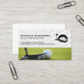 Golf Ball Logo | Club House | Putter Business Card | Zazzle