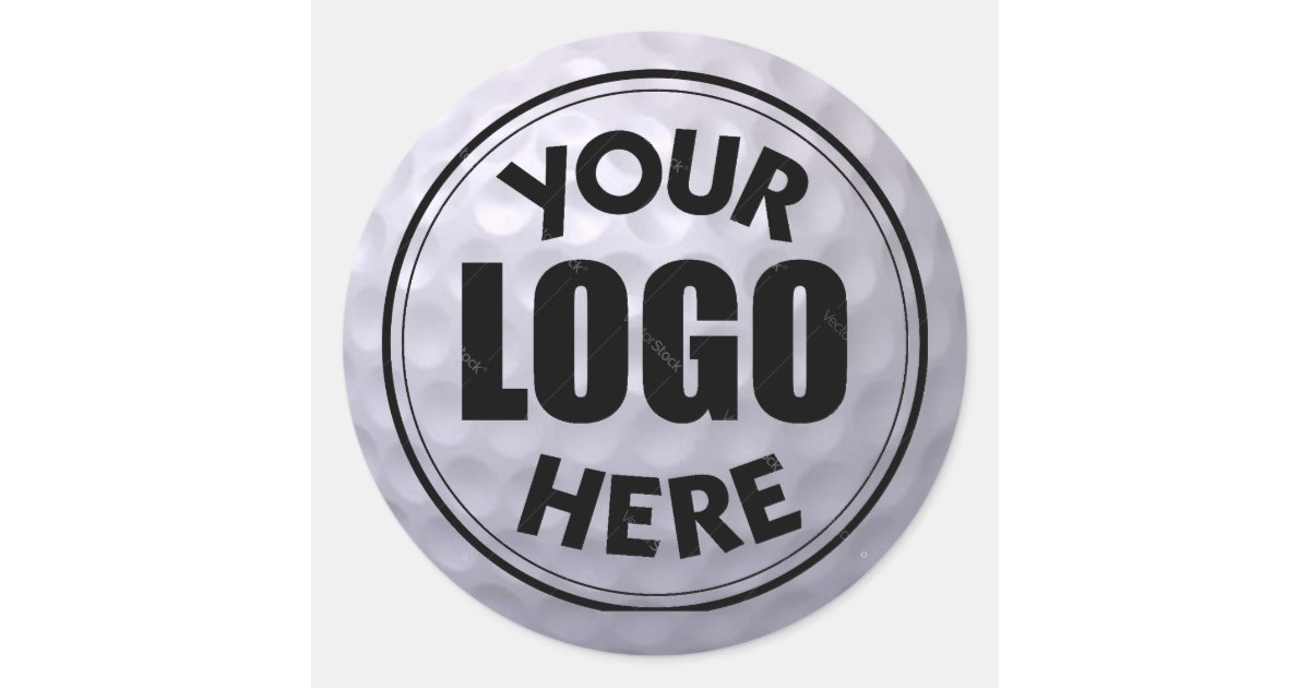 Golf Ball Logo Sticker | Zazzle