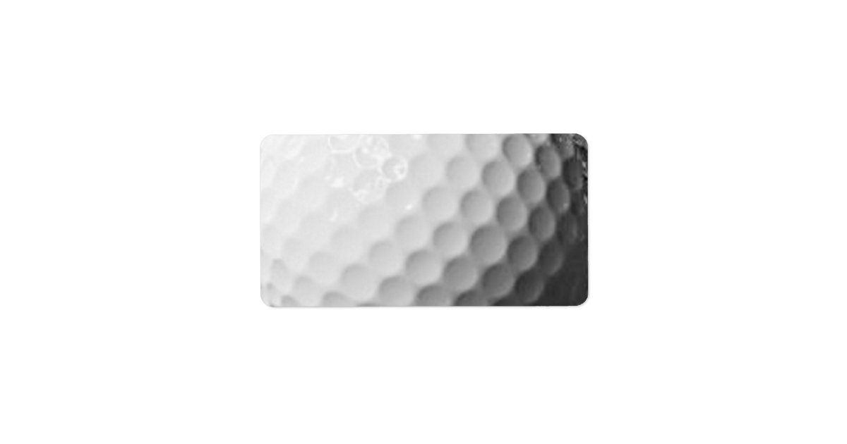 Golf Ball Look Address Labels | Zazzle