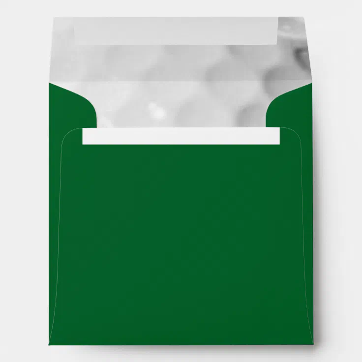 Golf Ball Look Green Personalized Envelope | Zazzle