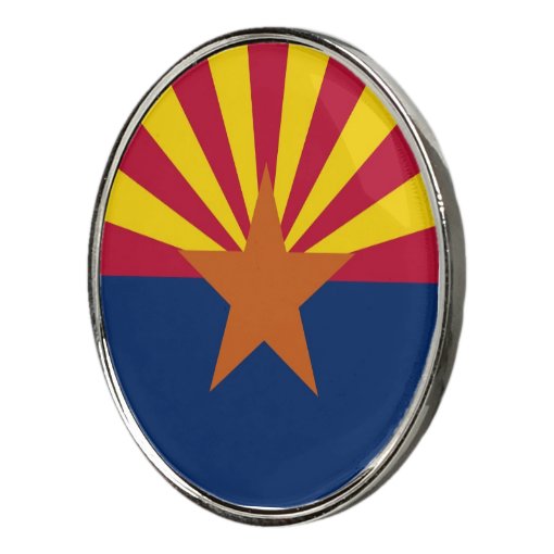 Golf Ball Marker with Flag of Arizona, USA | Zazzle
