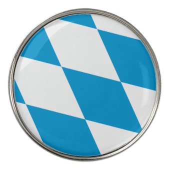 Golf Ball Marker with Flag of Bavaria, Germany | Zazzle