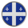 Golf Ball Marker with Flag of Quebec | Zazzle