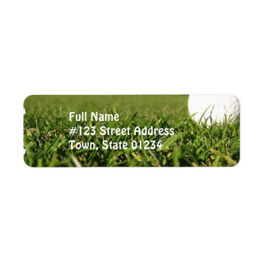 Golf Ball on Course Mailing Labels | Zazzle.com