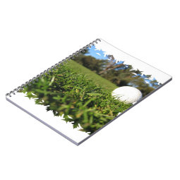 Golf Ball on Course Notebook | Zazzle