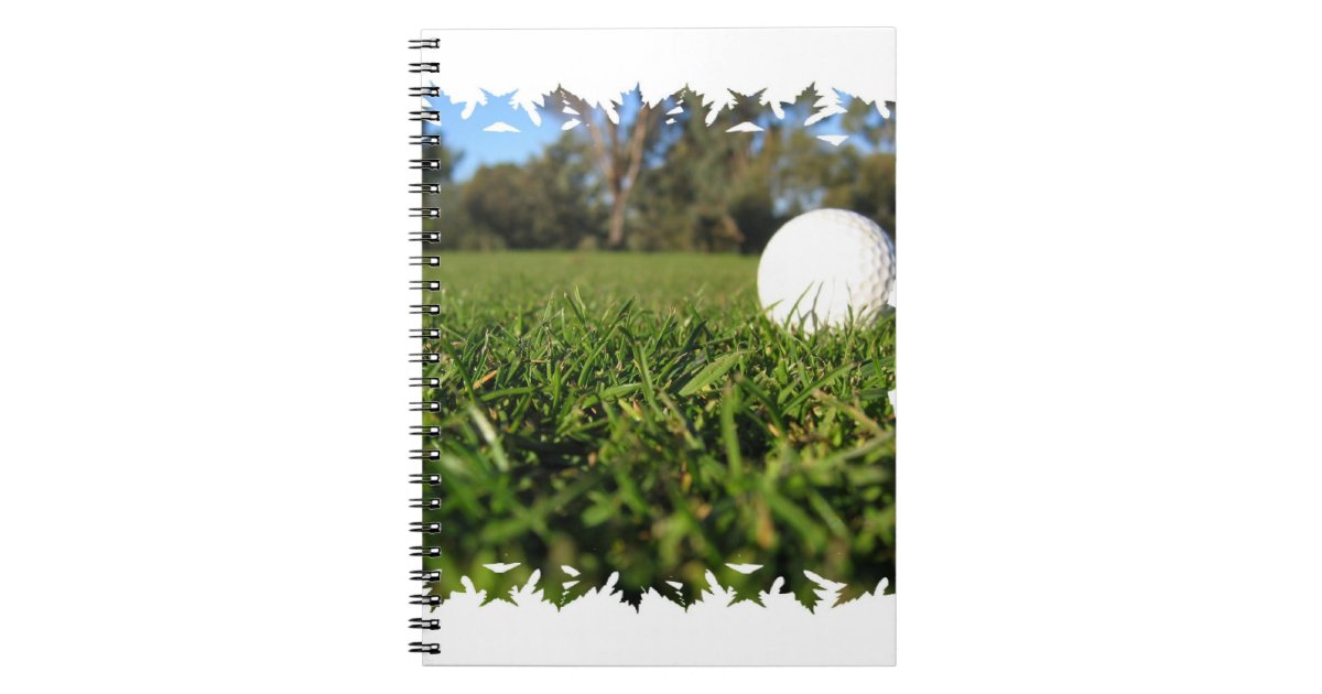 Golf Ball on Course Notebook | Zazzle