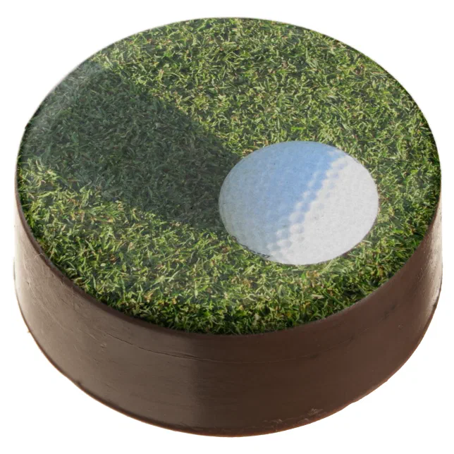 Golf Ball on Golf Green Chocolate Dipped Oreo | Zazzle