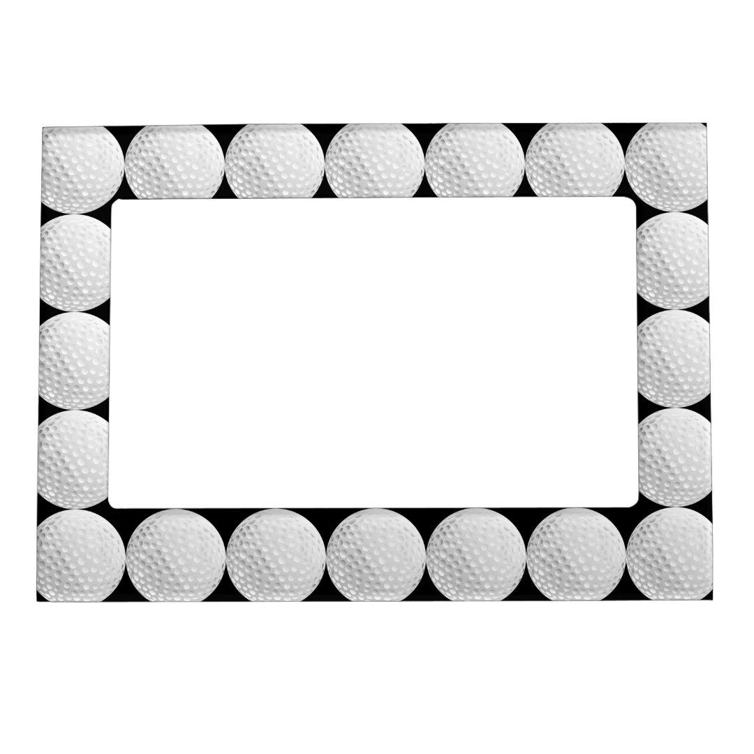 Golf Ball Pattern Magnetic Picture Frame | Zazzle
