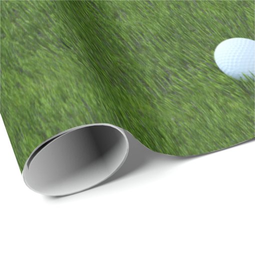 Golf Ball Pattern Putting Green Golf Theme Golfers Wrapping Paper | Zazzle
