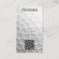 Golf Ball QR Code Details Enclosure Card | Zazzle