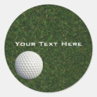 Golf Stickers with Golf Irons, Flag and YOUR TEXT | Zazzle.com