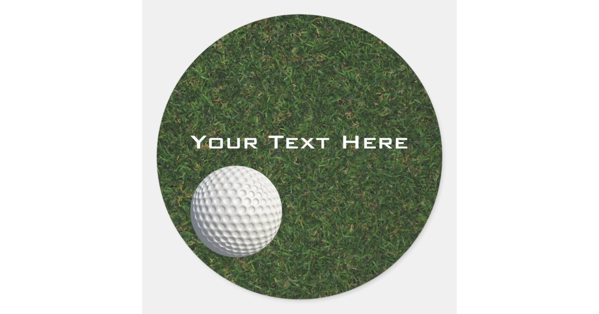 Golf Ball Sticker | Zazzle