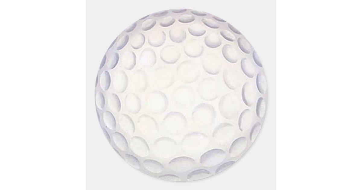Golf Ball Sticker | Zazzle