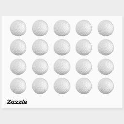 Golf ball stickers | Zazzle