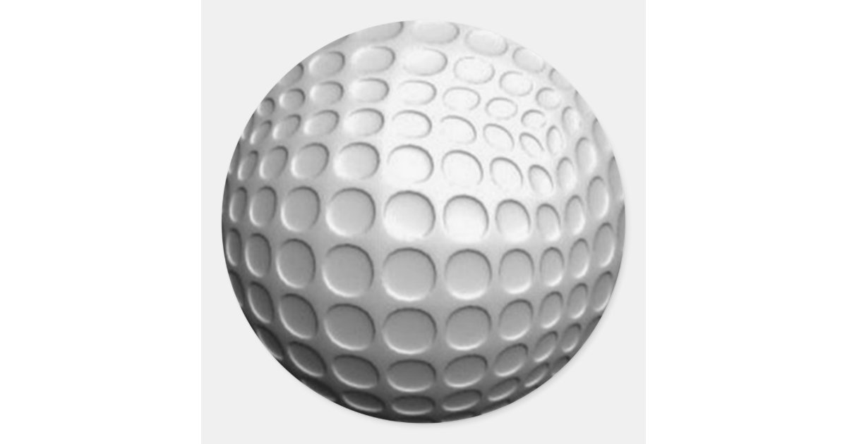 Golf Ball Stickers (Add Your Own Text if You Want) | Zazzle