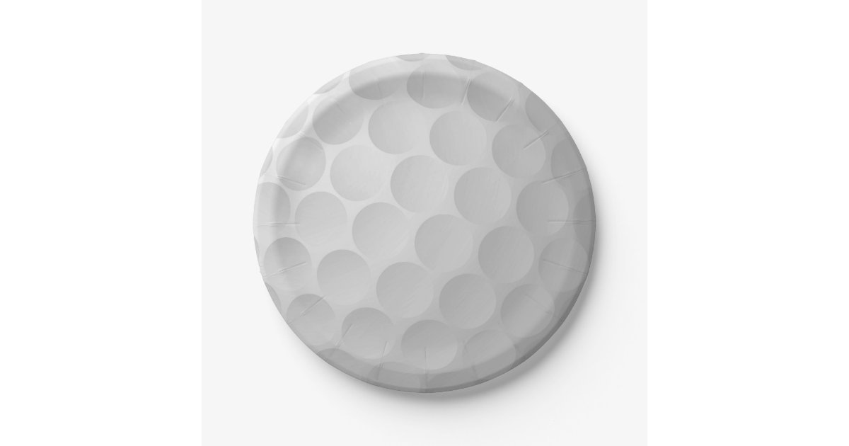 Golf Ball Texture Pattern Design Paper Plates | Zazzle
