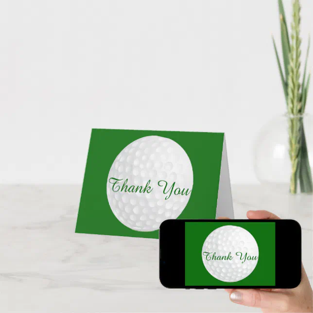 Golf Ball Thank You Invitation | Zazzle