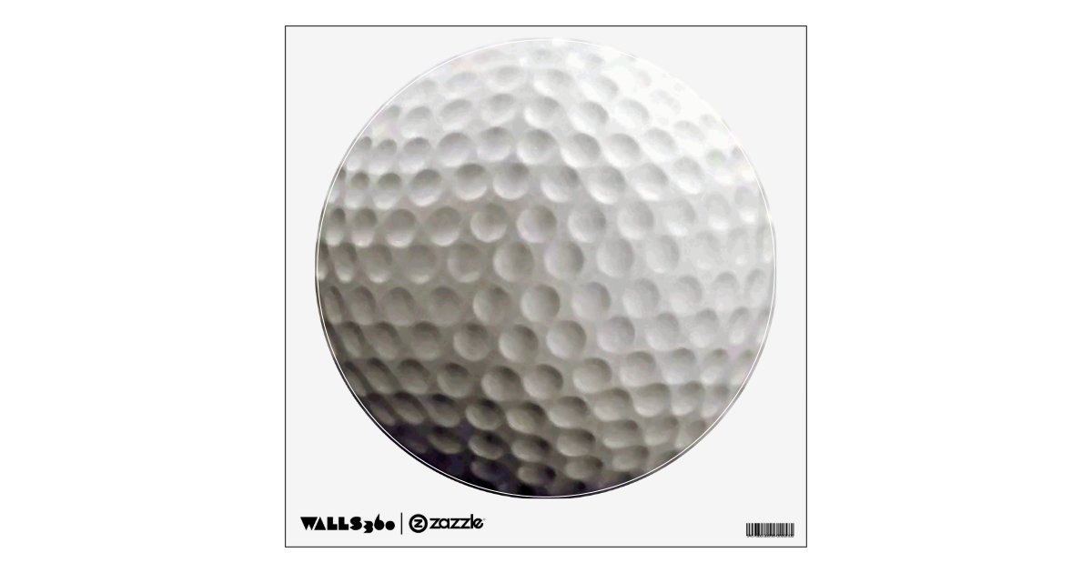 Golf Ball Wall Decal | Zazzle
