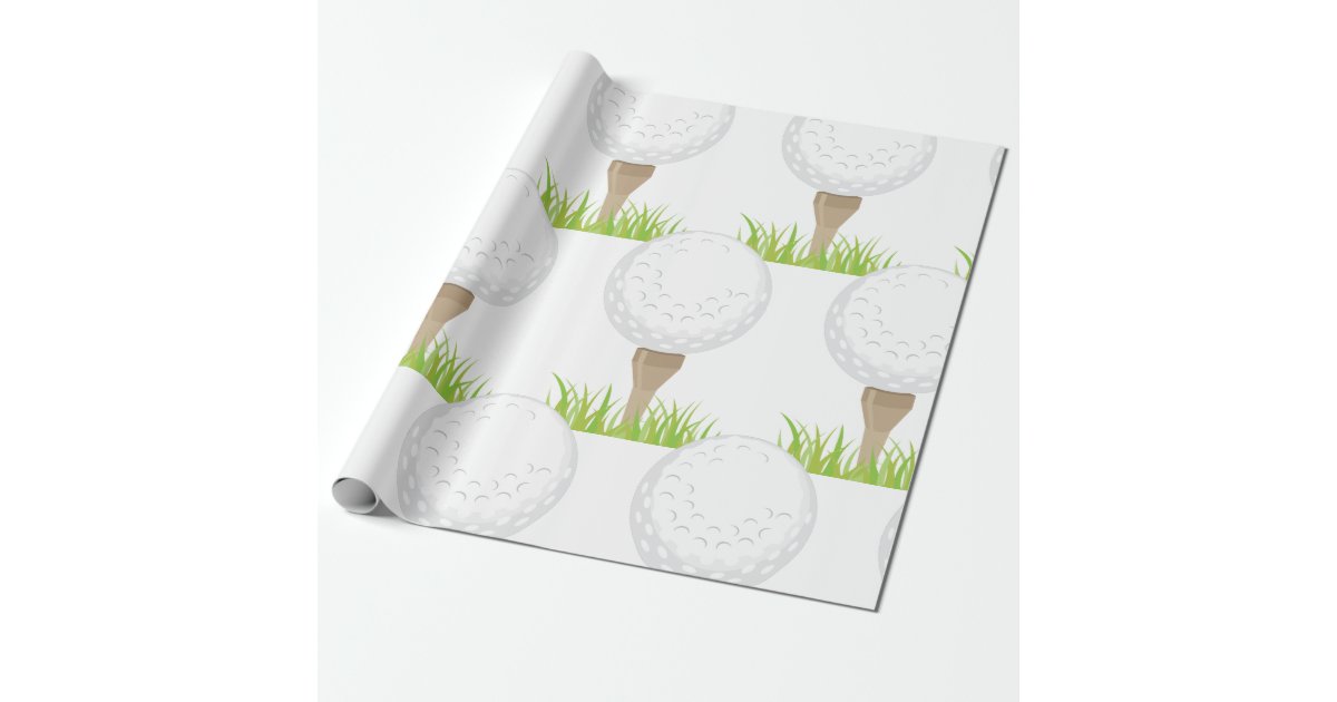 Golf Ball Wrapping Paper | Zazzle