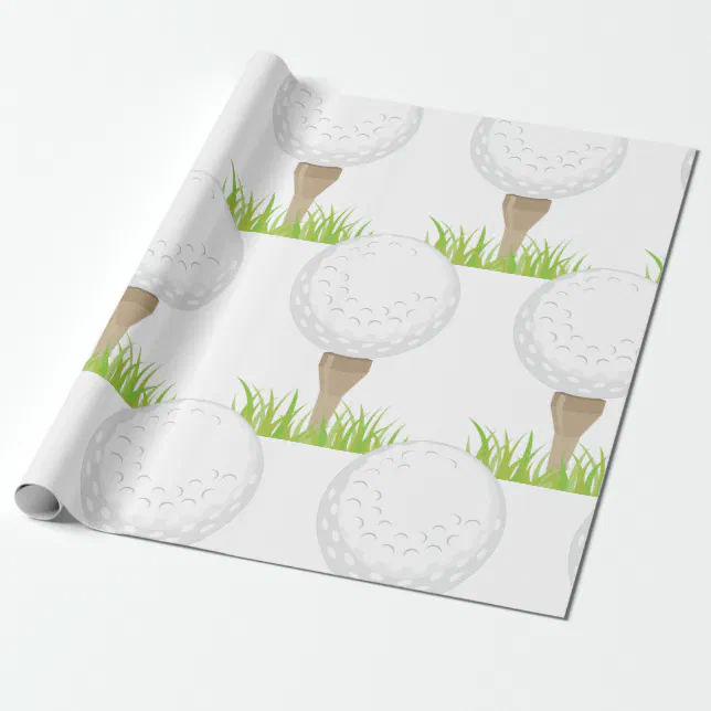 Golf Ball Wrapping Paper | Zazzle