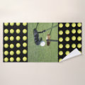 Golf Balls And Putter On The Green, Bath Towel Set | Zazzle