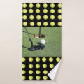 Golf Balls And Putter On The Green, Bath Towel Set | Zazzle