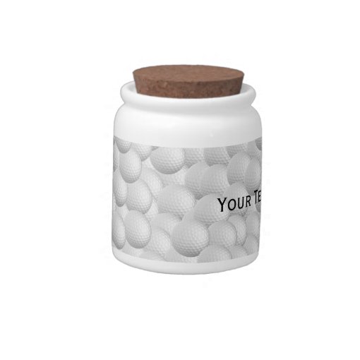 Golf Balls custom candy jar | Zazzle