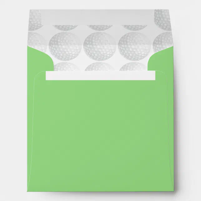 Golf Balls Invitation Envelope | Zazzle