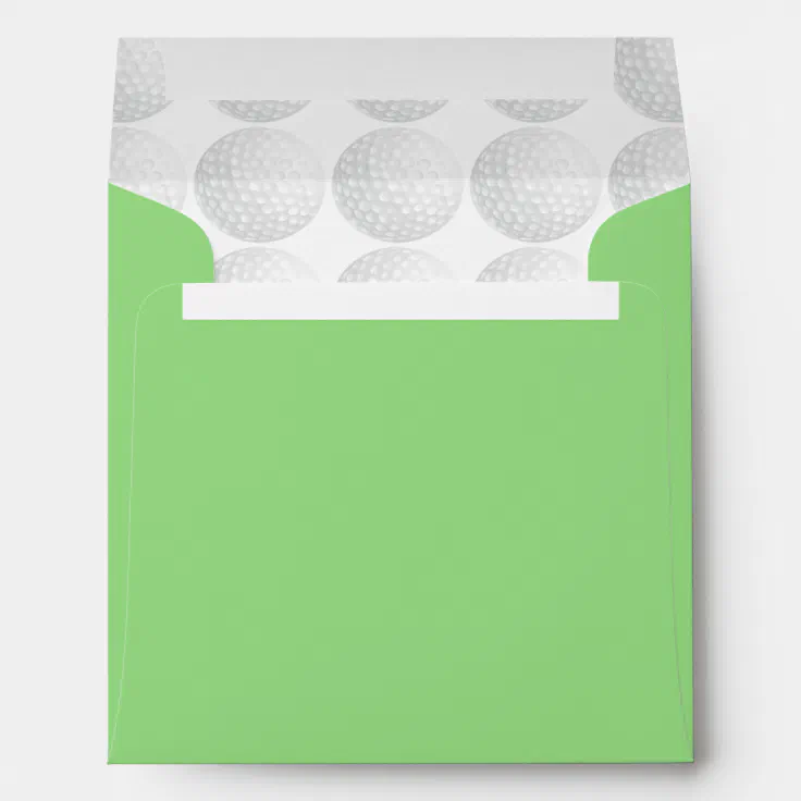 Golf Balls Invitation Envelope | Zazzle