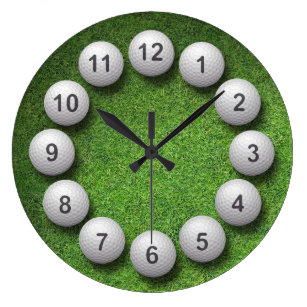 Golf Wall Clocks | Zazzle