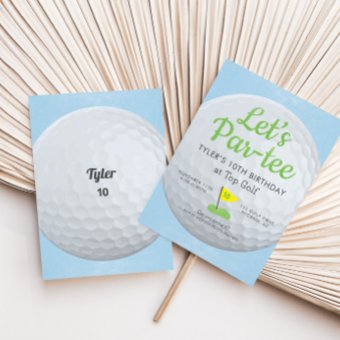 Golf Birthday Par-tee Invitation | Zazzle