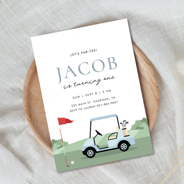 Golf Birthday Par-tee Invitation | Zazzle