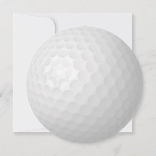 Golf Birthday Partee Party Circular Invitation | Zazzle