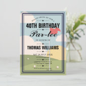Golf Birthday Partee Party Invitation | Zazzle