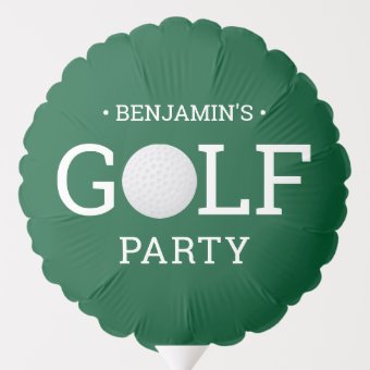 Golf Birthday Party Balloon | Zazzle