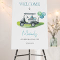 Golf Birthday Party Welcome Sign (Foam Board) | Zazzle