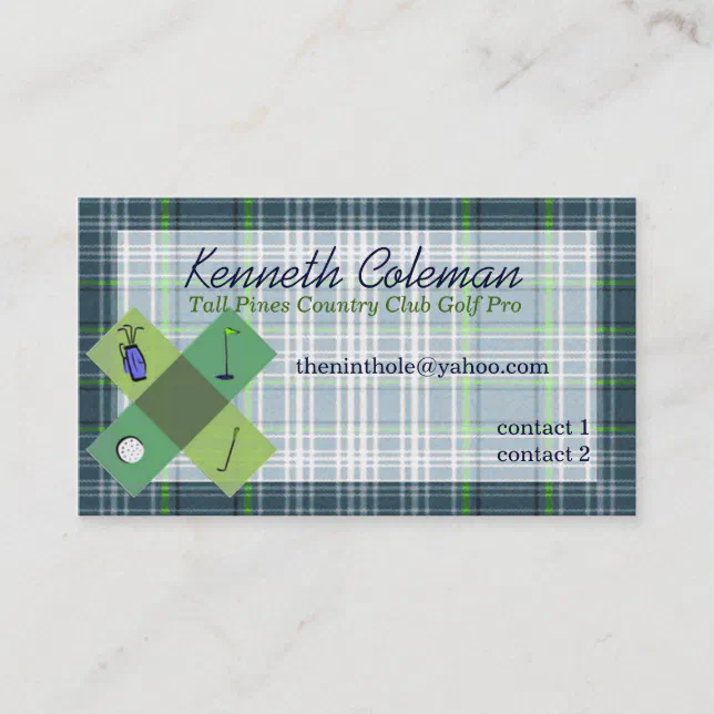 Golf Business Card | Zazzle