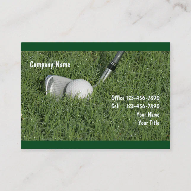 Golf Business Card | Zazzle