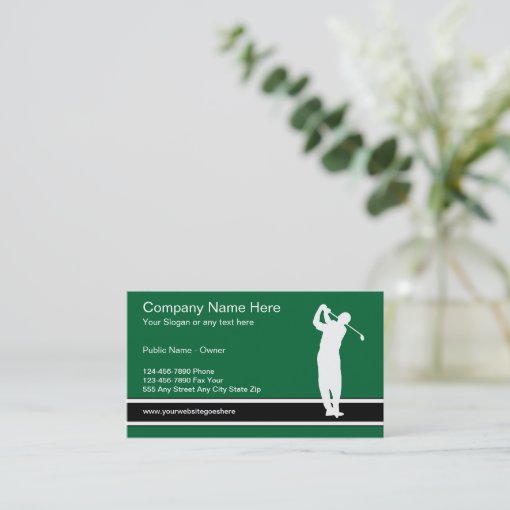 Golf Business Card Template | Zazzle