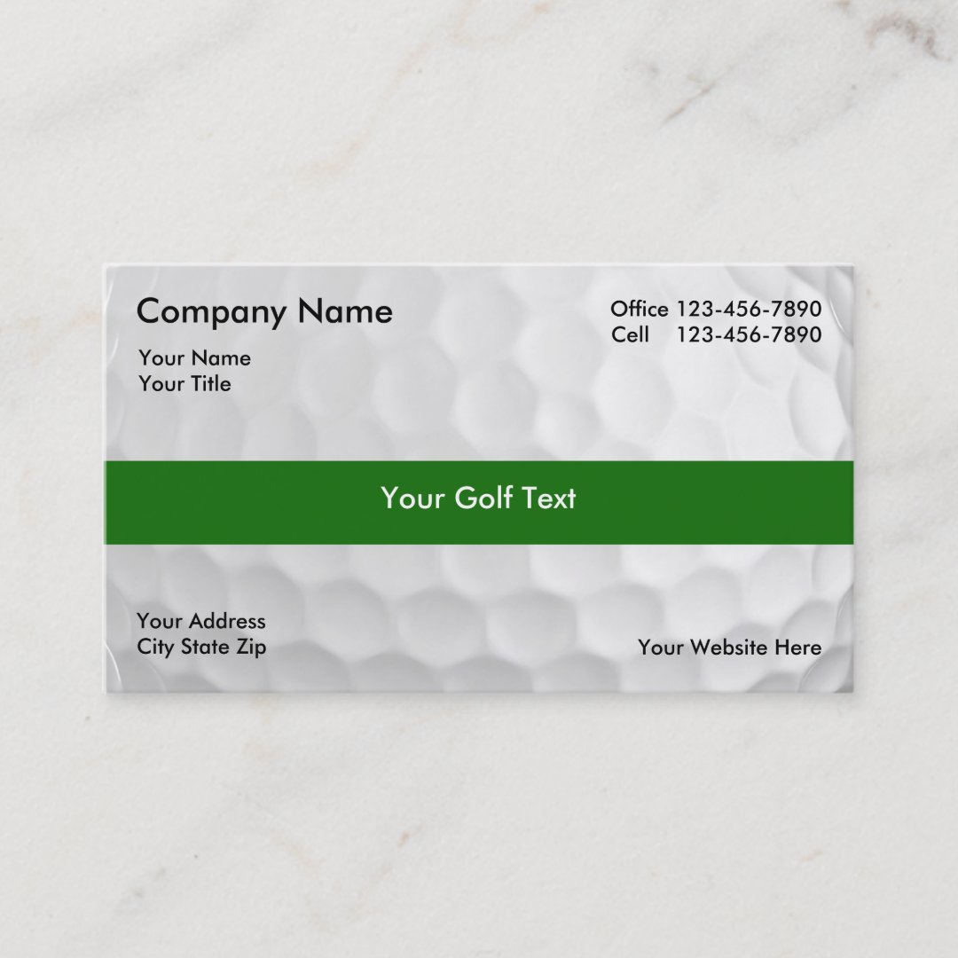 Golf Business Cards | Zazzle
