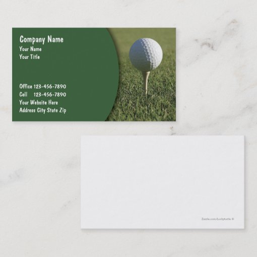 Golf Business Cards | Zazzle