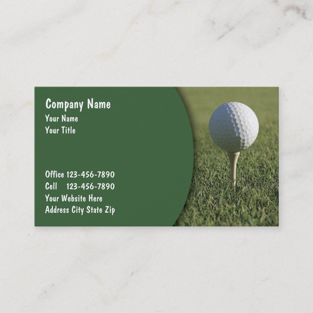 Golf Business Cards | Zazzle