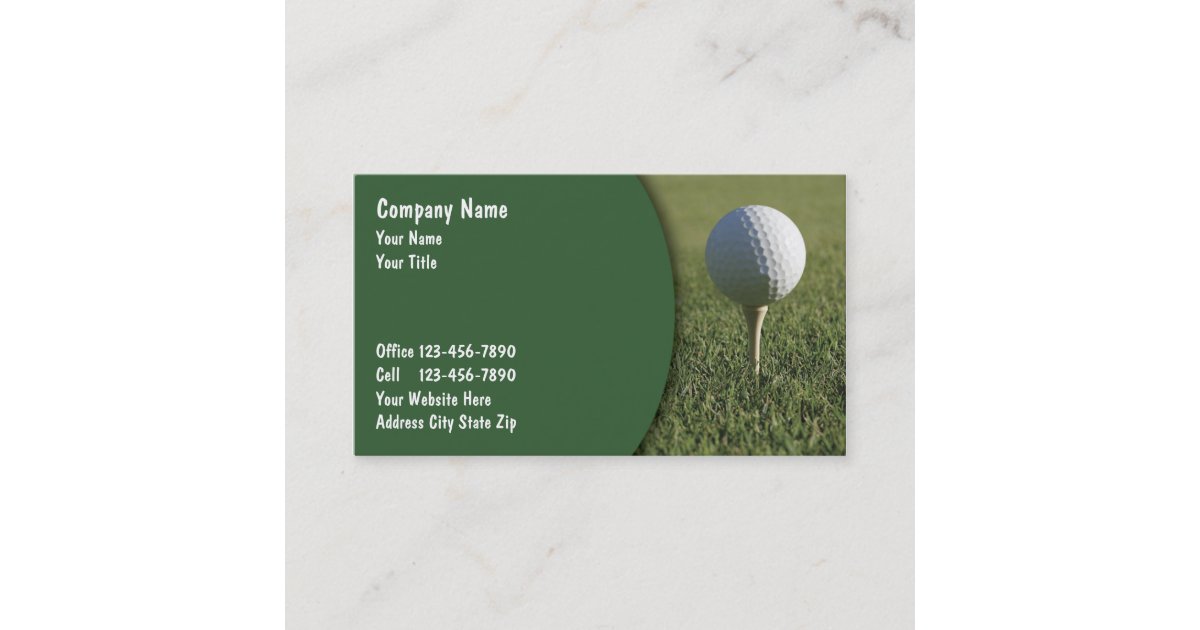 Golf Business Cards | Zazzle